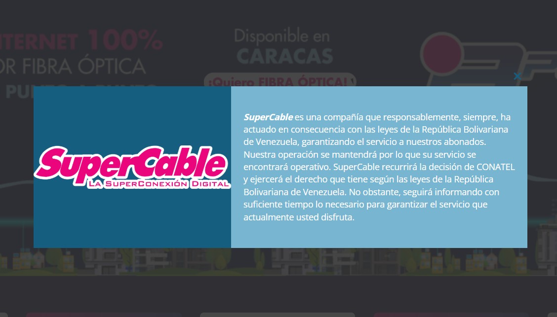 SuperCable garantiza el servicio a usuarios: EJERCERÁ EL DERECHO SEGÚN ...